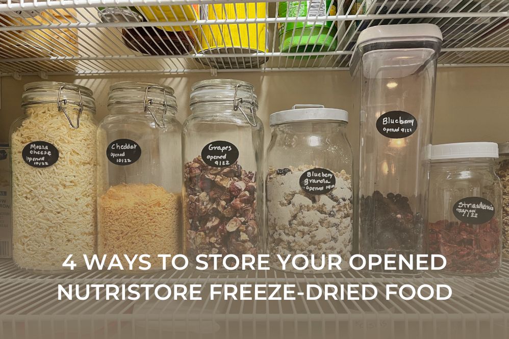 4 Ways to Store Your Opened Nutristore Freeze-Dried Food – Nutristore Foods