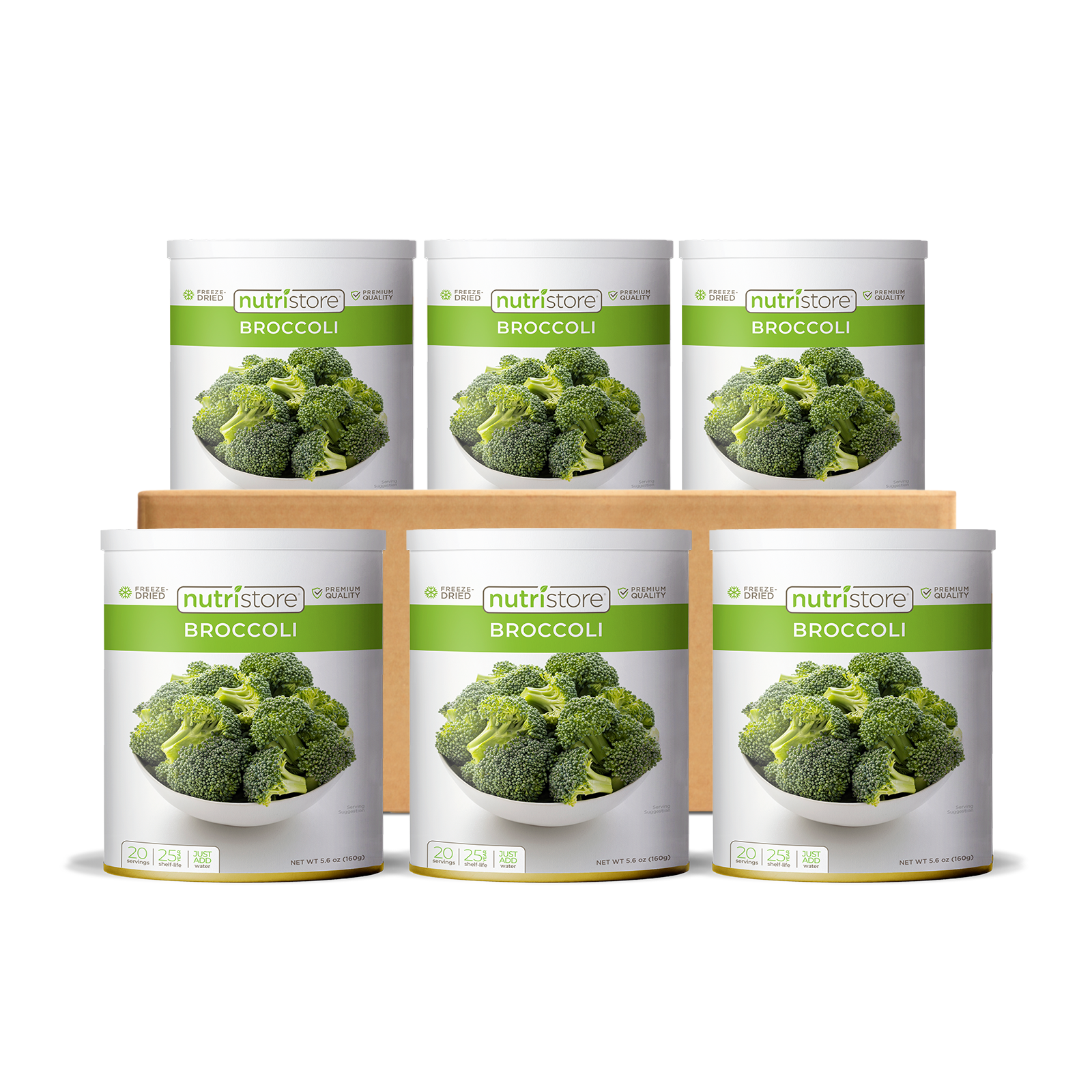 Broccoli Freeze Dried 6 Pack- CLEARANCE – Nutristore Foods