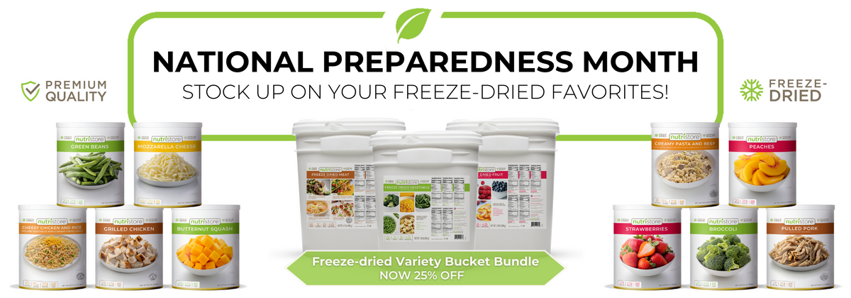 Nutristore Foods | Premium Freeze-Dried Emergency Food